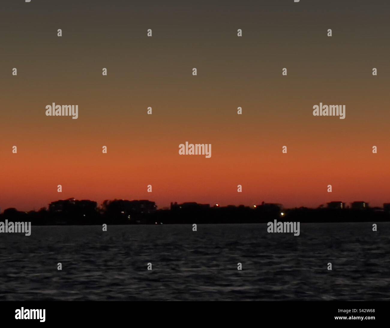 Sunset over St Armand’s Circle,Lido Key ,Florida Stock Photo - Alamy