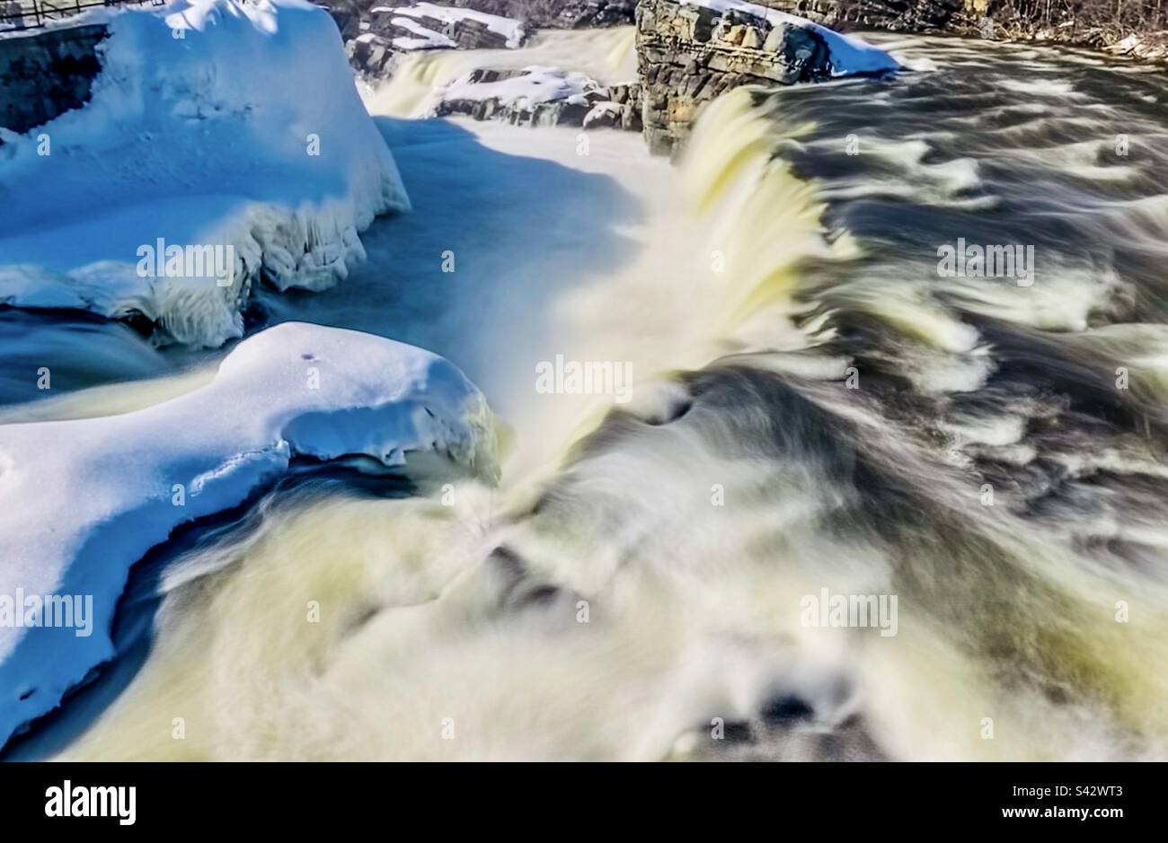 Long exposure of Hog’s Back Falls in Ottawa, Ontario, Canada Stock ...