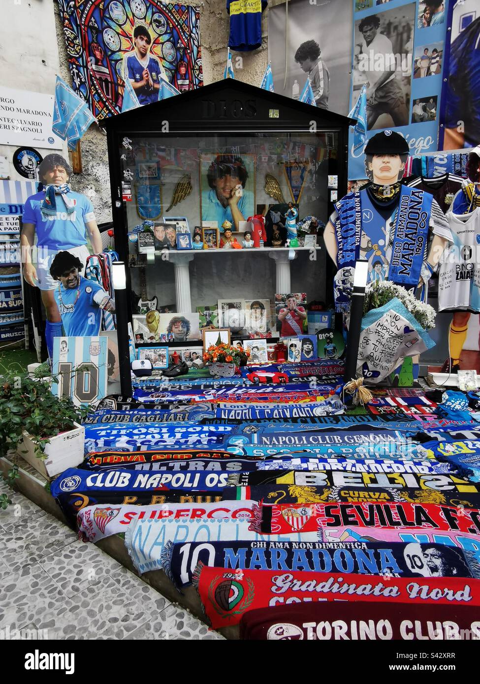 Maradona shrine in Naples Stock Photo - Alamy