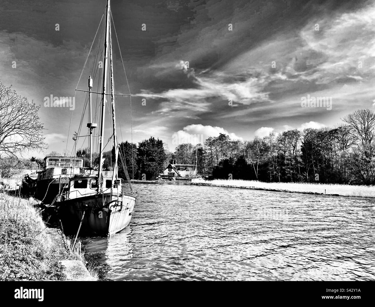 Spring tide Melton Suffolk England Stock Photo - Alamy