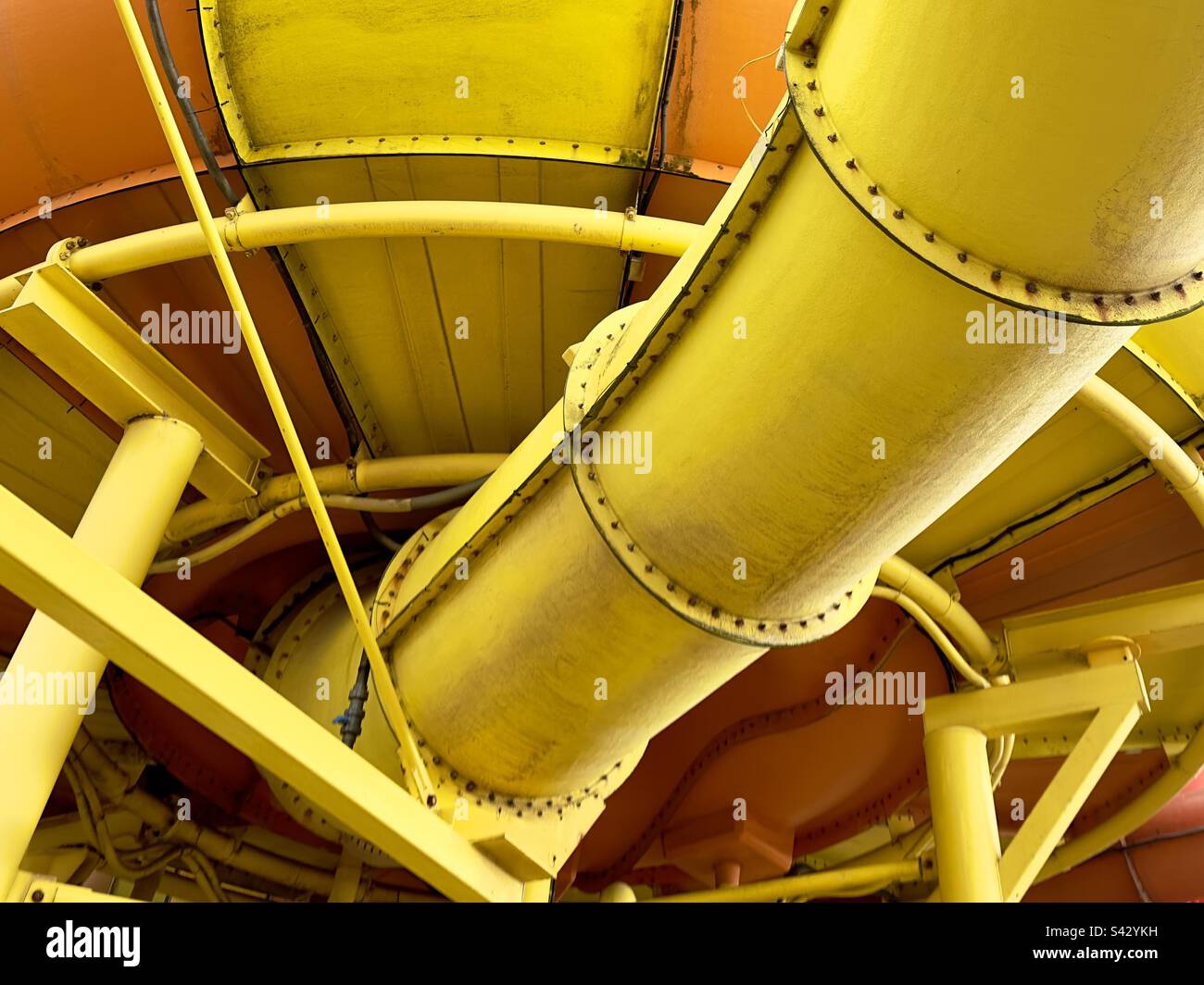 A detail of the Sandcastle waterpark in Blackpool, showing the ...