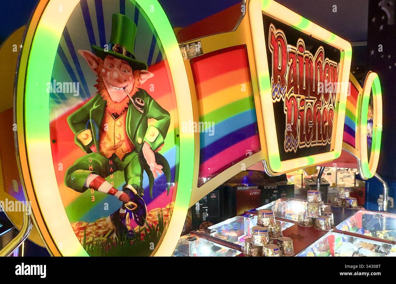 A game in a Blackpool, amusement, arcade promises, rainbow riches! The ...