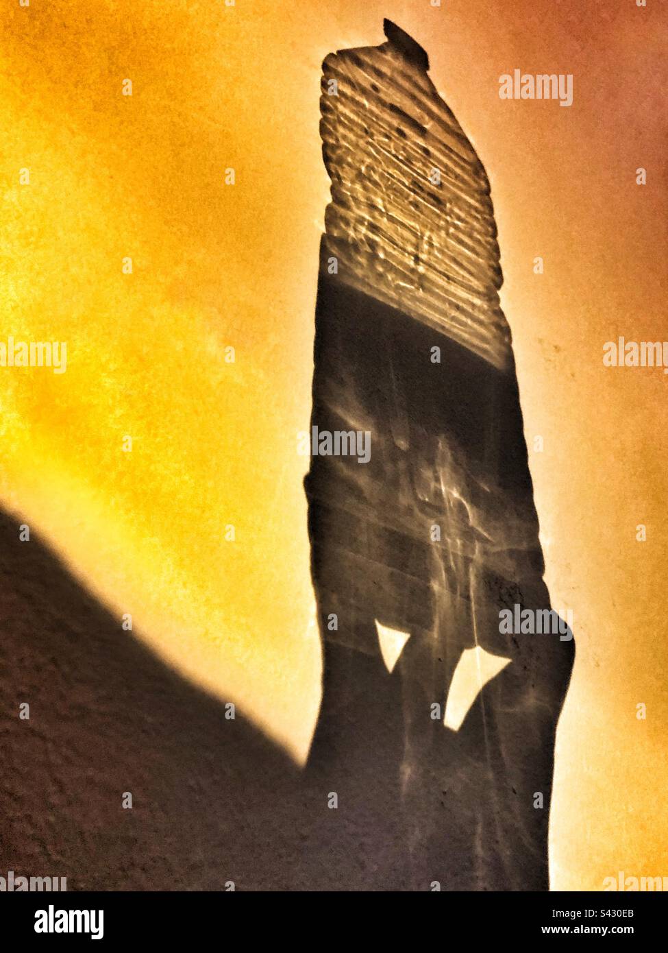 Shadow of a plastic bottle Stock Photo - Alamy