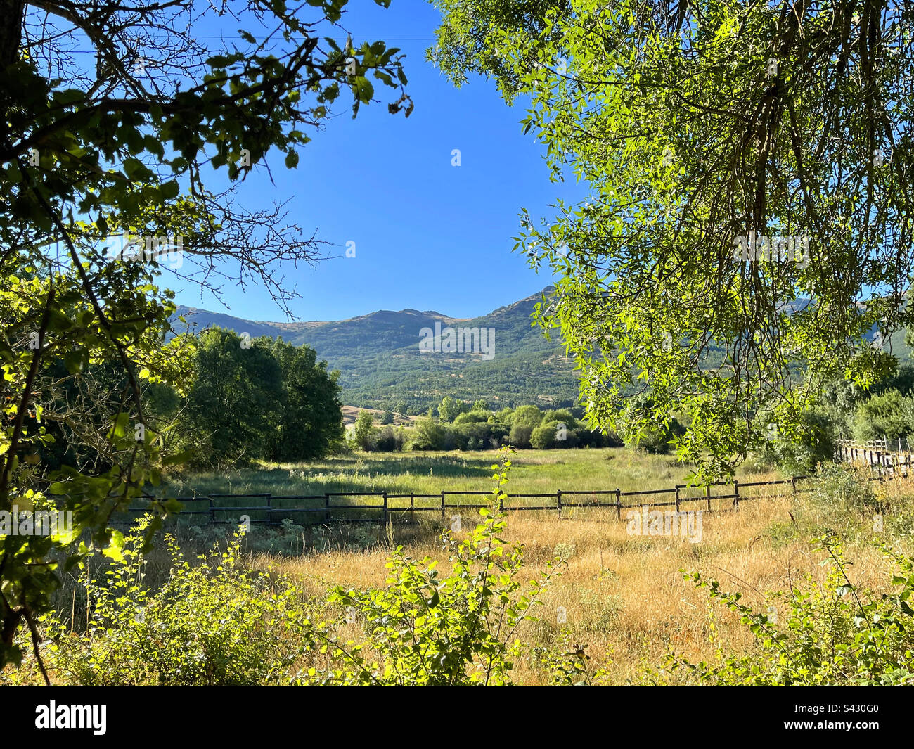 Landscape. Sierra de Guadarrama National Park, Madrid province, Spain ...