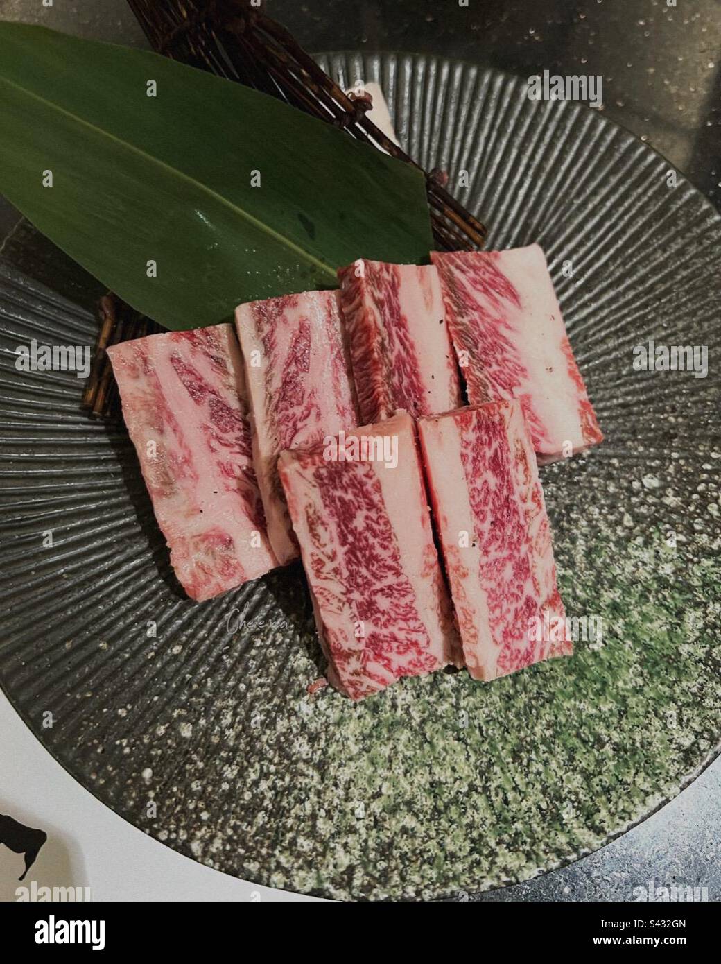 The Perfect Yakiniku Dinner With Wagyu Beef Stock Photo - Alamy