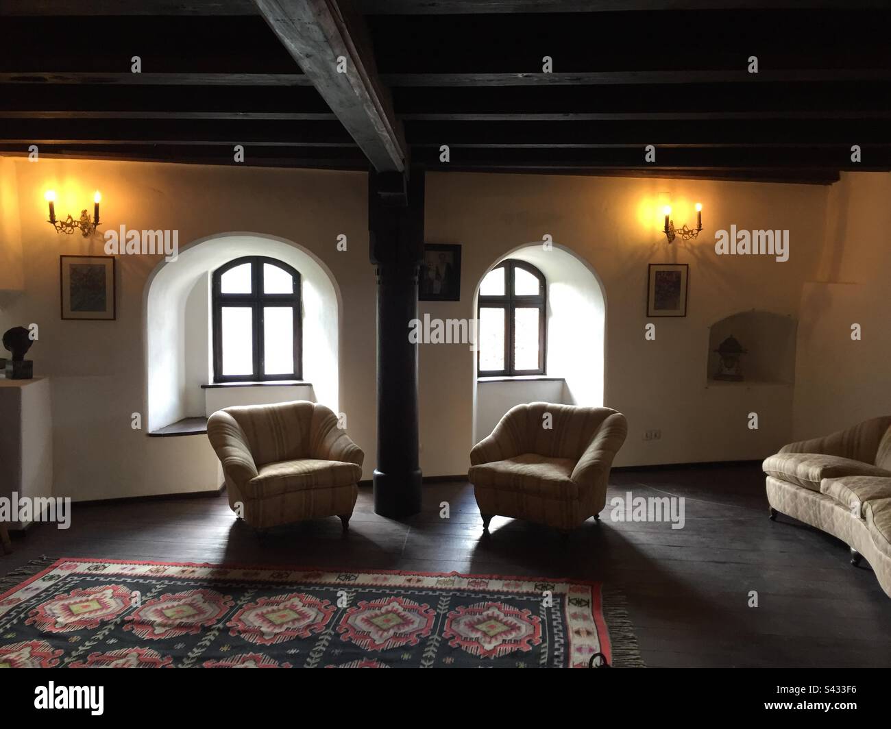Dracula’s Castle interior. Bran Castle, Transylvania, Carpathian ...