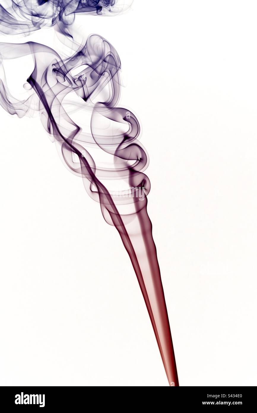 Smoke shot on white background Stock Photo - Alamy