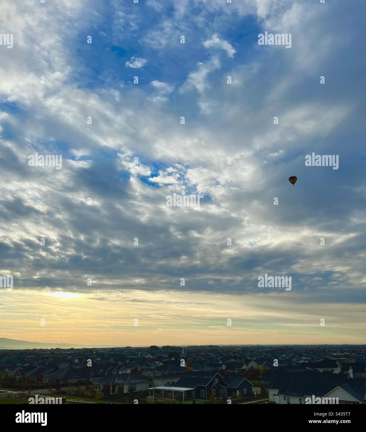 Flying over neighborhood hi-res stock photography and images - Alamy