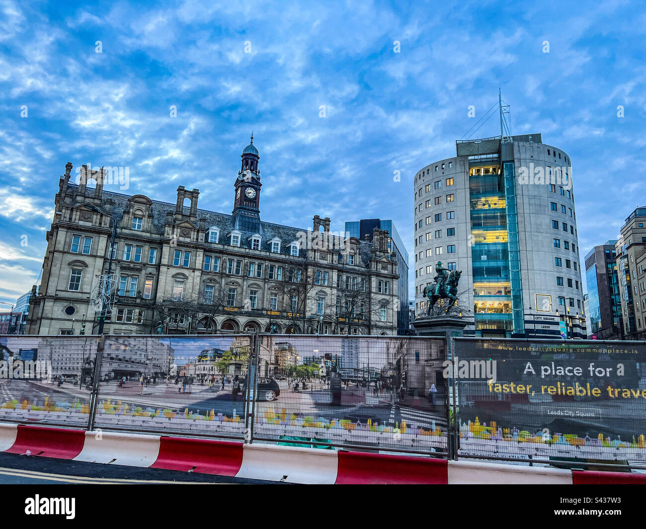 Construction works at City Square in Leeds city centre Stock Photo - Alamy