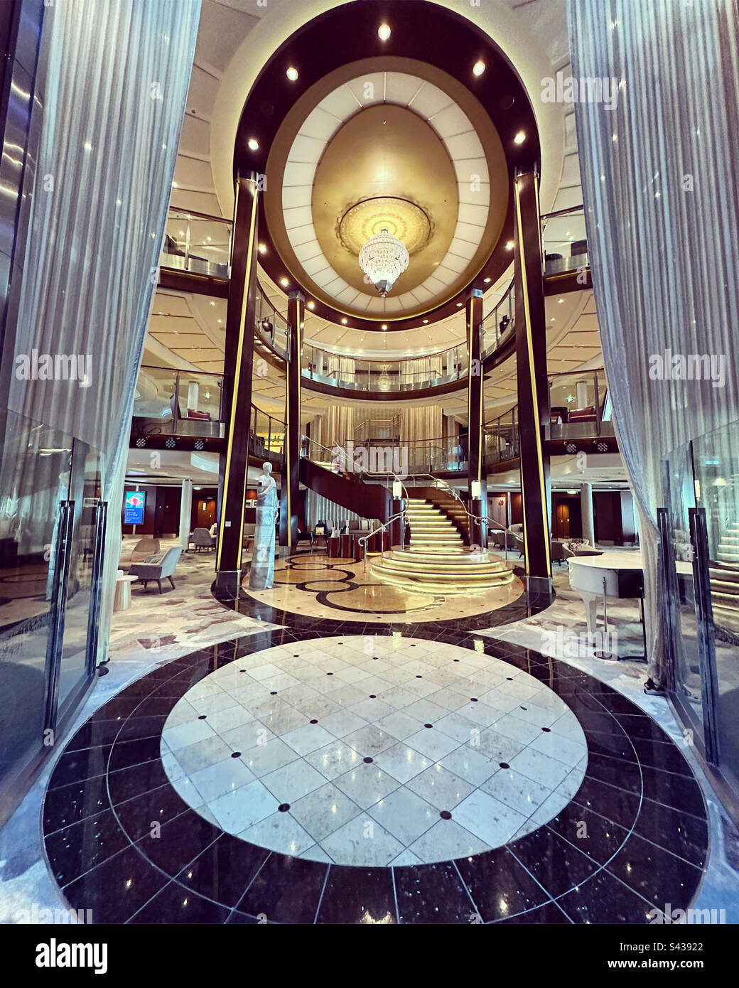 Atrium, Celebrity Silhouette, sailing in the Gulf of Mexico while ...