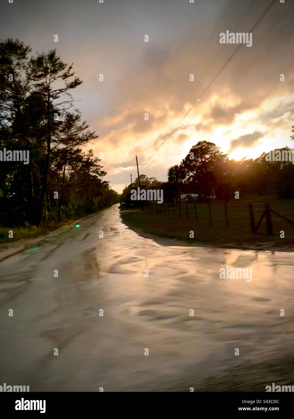 Country road after rain storm hi-res stock photography and images - Alamy Country road after rain storm hi-res stock photography and images - Alamy