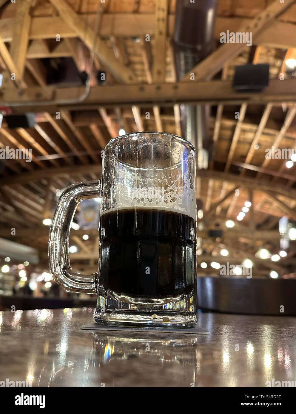 Glass half full or half empty Stock Photo - Alamy