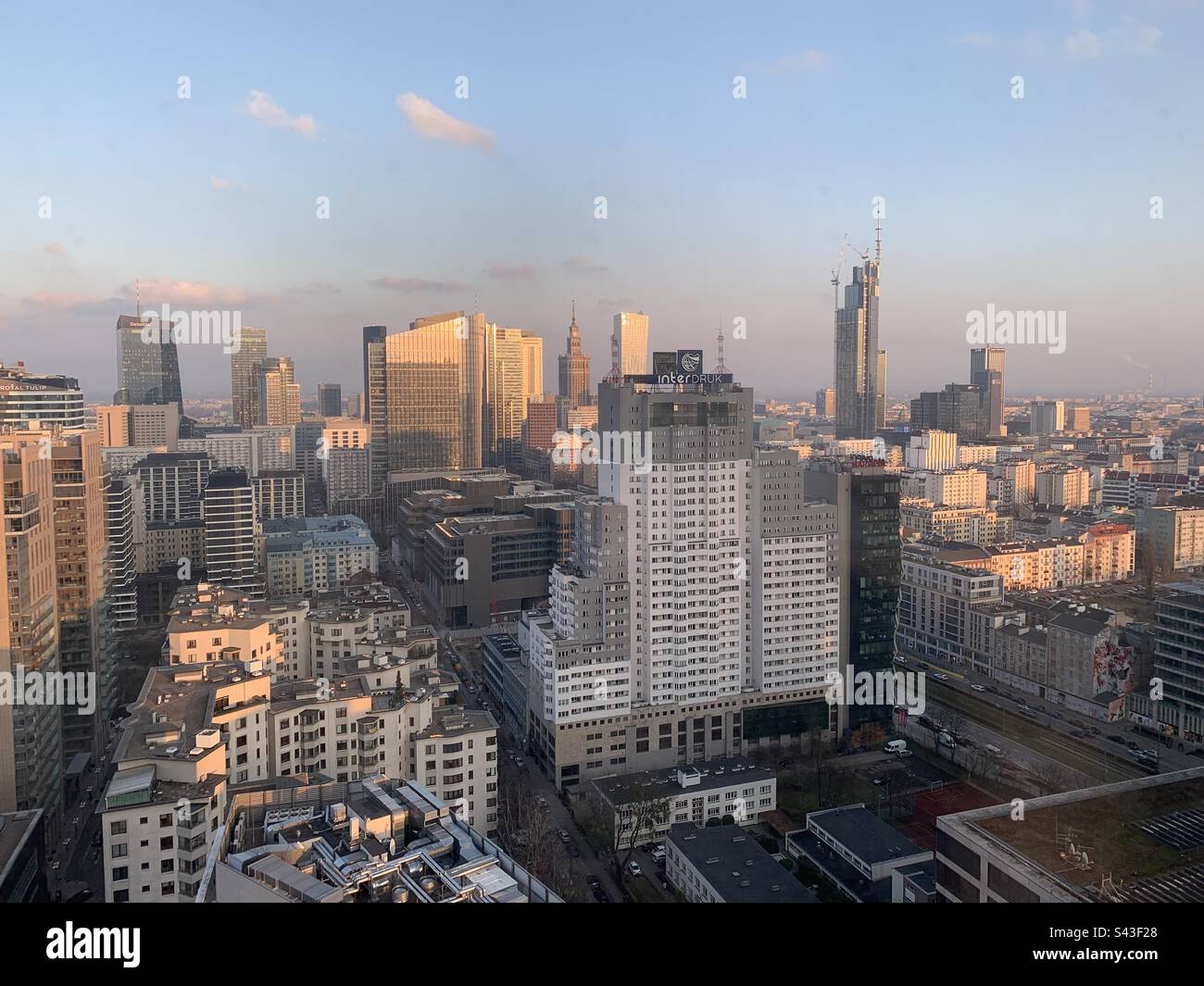 Warsaw sunset hi-res stock photography and images - Alamy