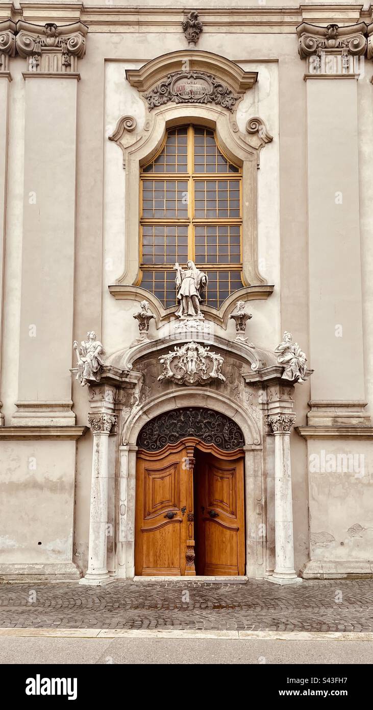 Church door ajar Stock Photo - Alamy