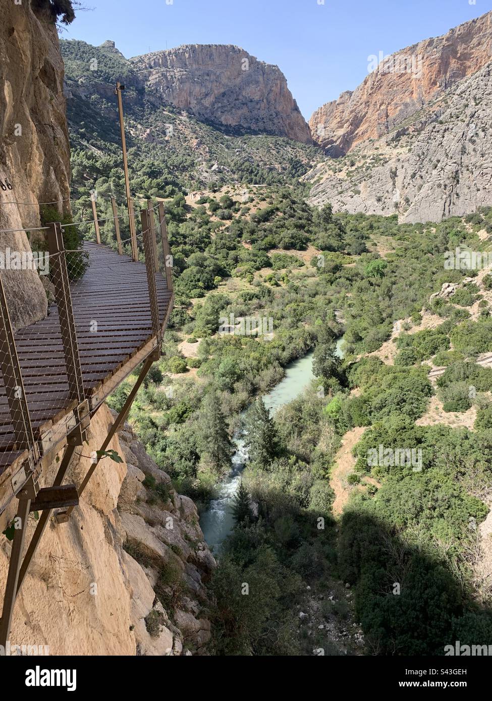 Scenic mountain pathway on el Caminito del Rey Spain Stock Photo - Alamy