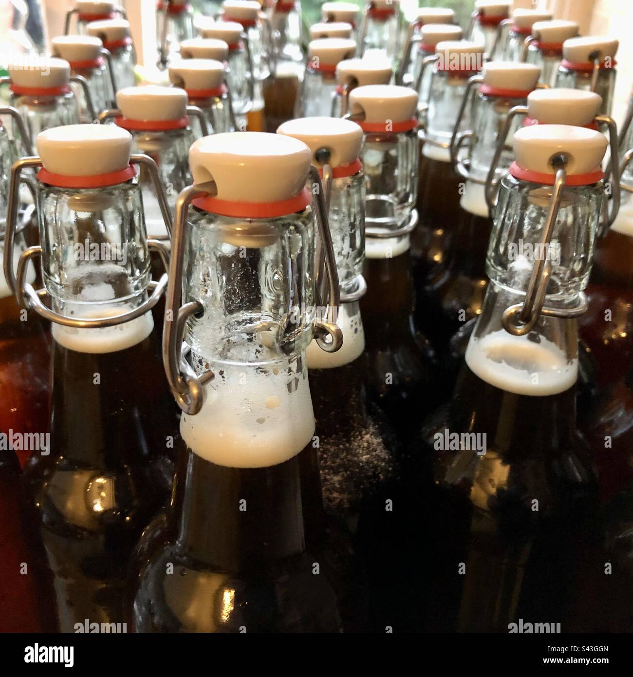 Home brew beer bottles hi-res stock photography and images - Alamy