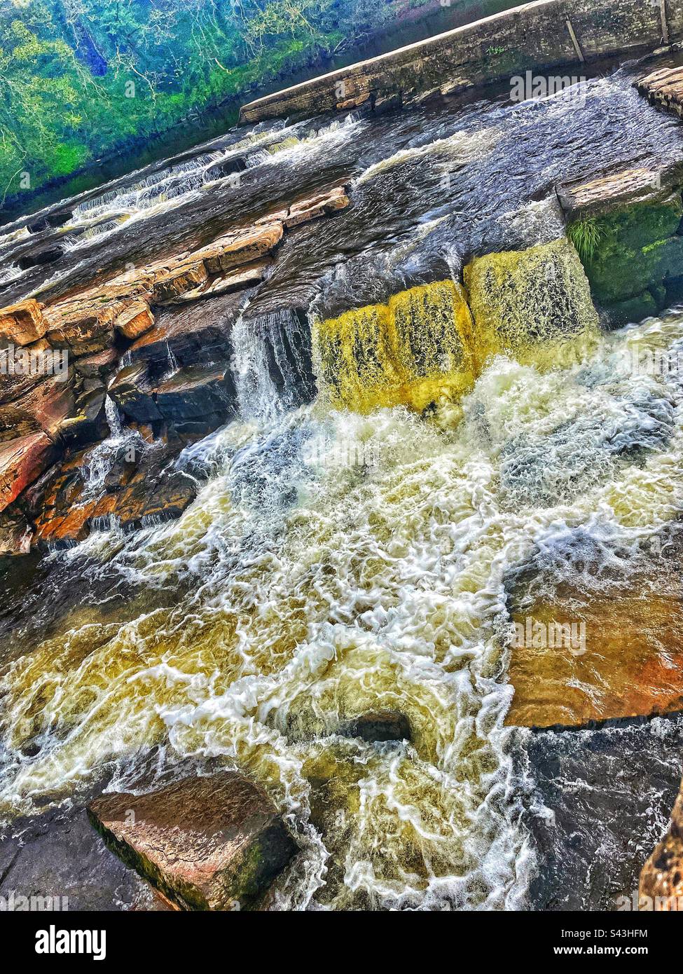 Richmond waterfalls north yorkshire hi-res stock photography and images ...