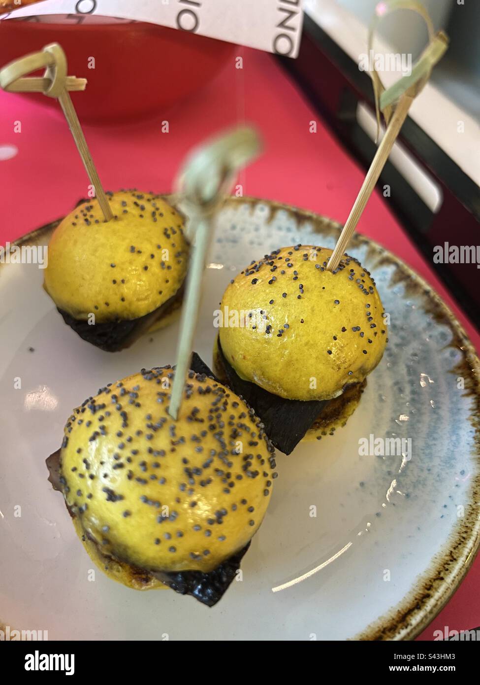 Mushroom sliders hi-res stock photography and images - Alamy