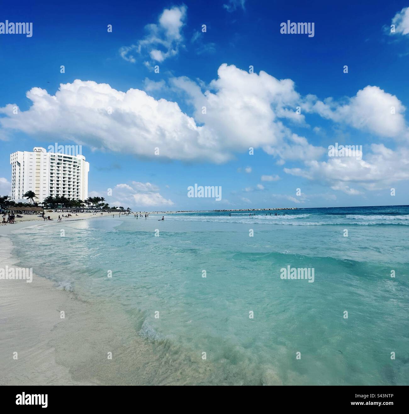February, 2023, Playa Gaviota Azul, Hotel Zone, Cancun, Quintana Roo ...
