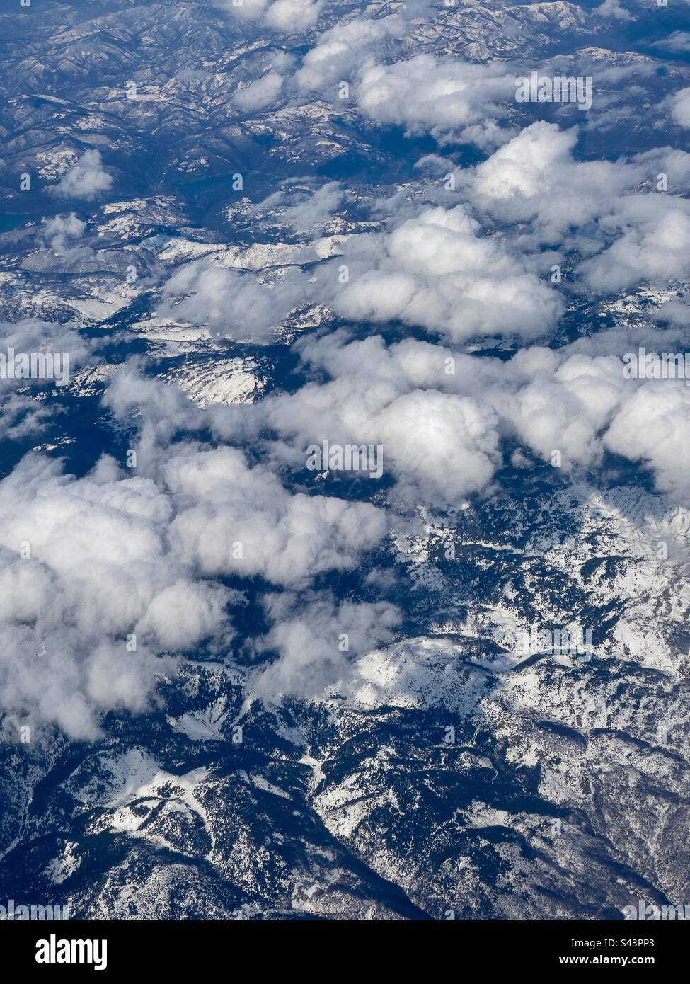 Alps snow looking down hi-res stock photography and images - Alamy