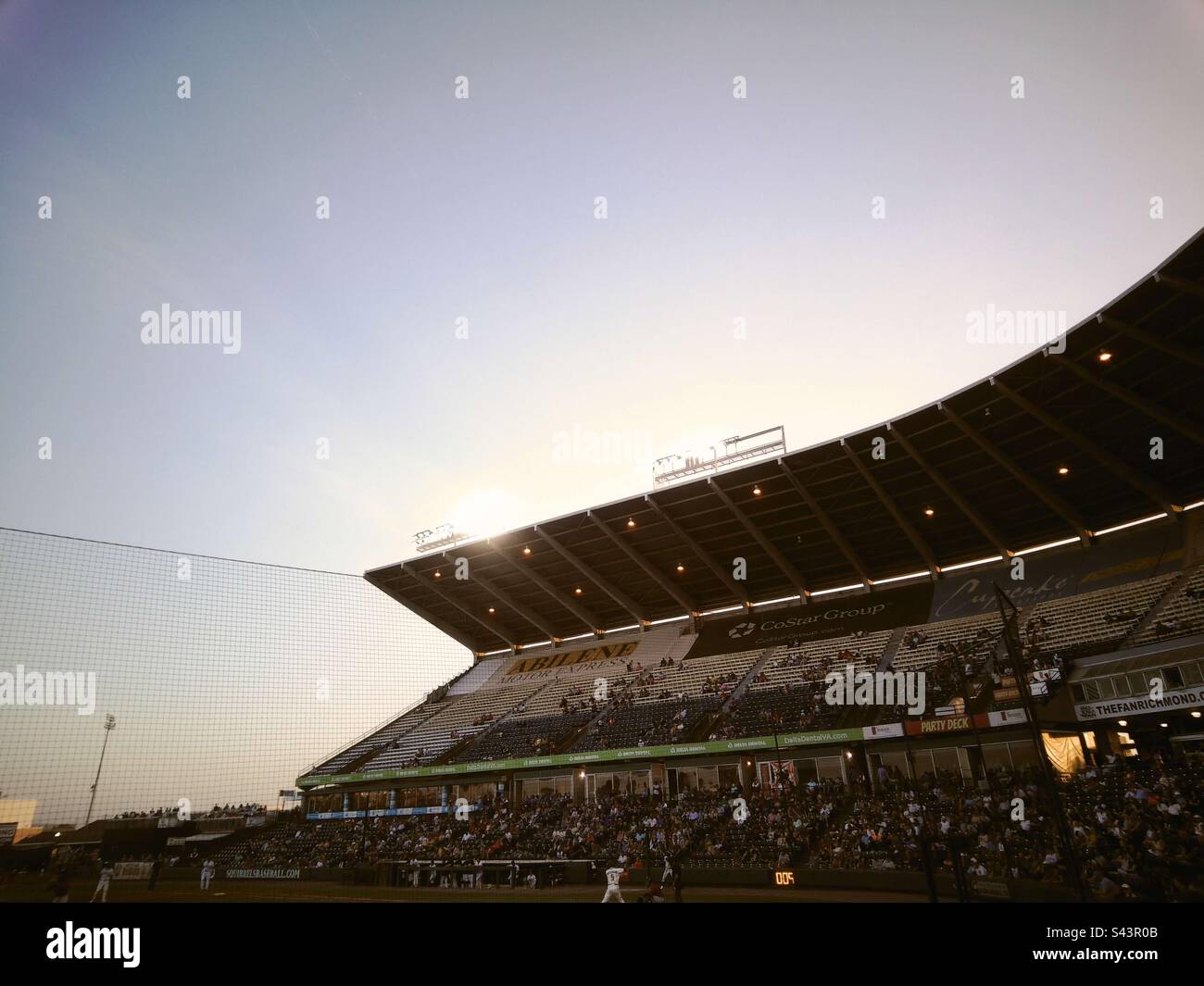 Early evening Baseball game Stock Photo - Alamy