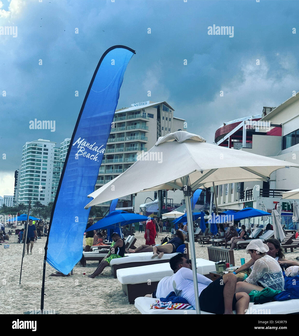 February, 2023, Mandala Beach Club, Playa Gaviota Azul, Hotel Zone ...