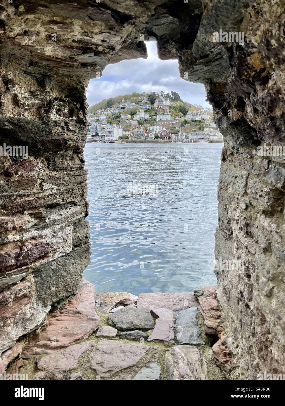 Castle wall sea view Stock Photo - Alamy