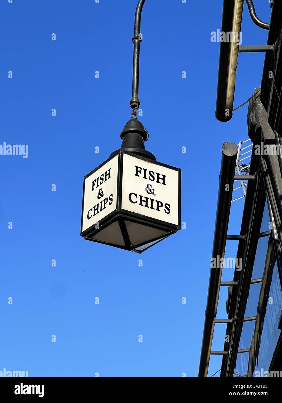 Vintage fish and chips hi-res stock photography and images - Alamy