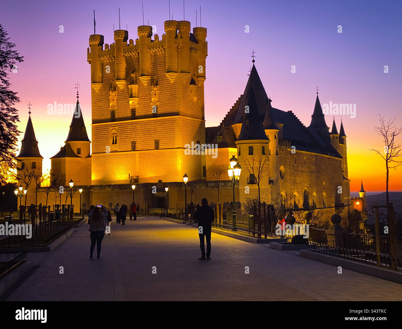Alcazar, the castle of Segovia, Spain Stock Photo - Alamy