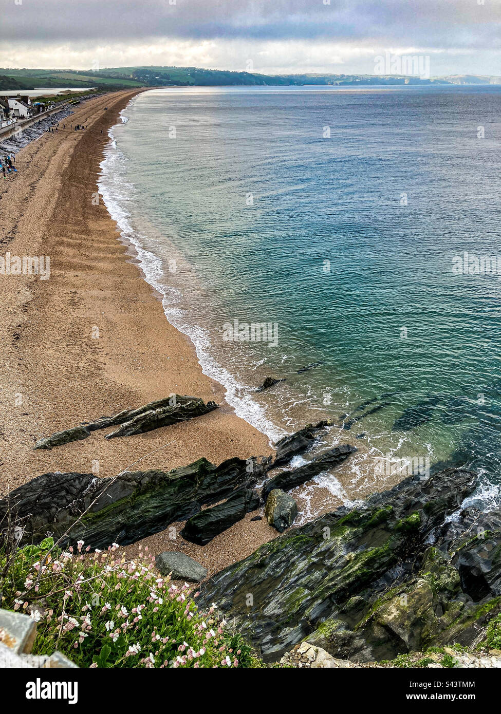 On the beach at Torcross, Devon Stock Photo - Alamy