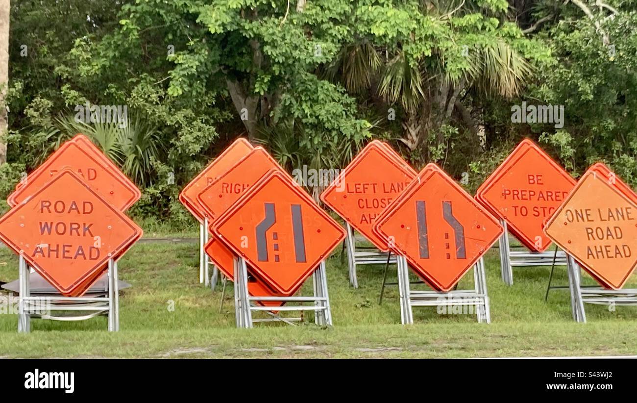 Road Construction Safety Signs