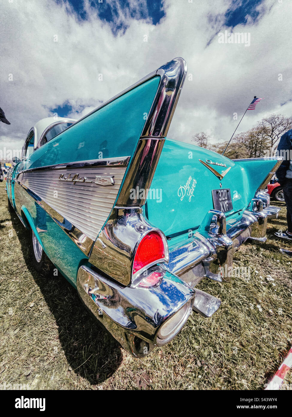 Chevrolet Bel Air tail fin, at Singleton Park car show, May 1, 2023 ...