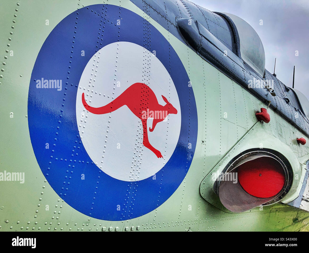 Kangaroo roundel on Royal Australian Navy Gannet aircraft Stock Photo ...