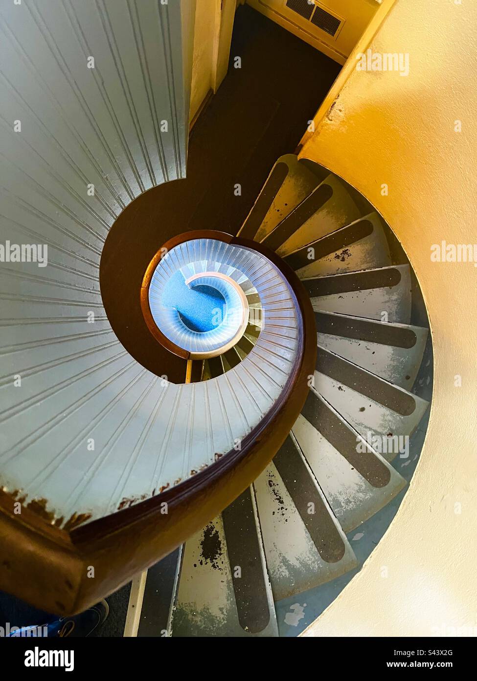 Stairs point loma lighthouse san diego Stock Photo - Alamy