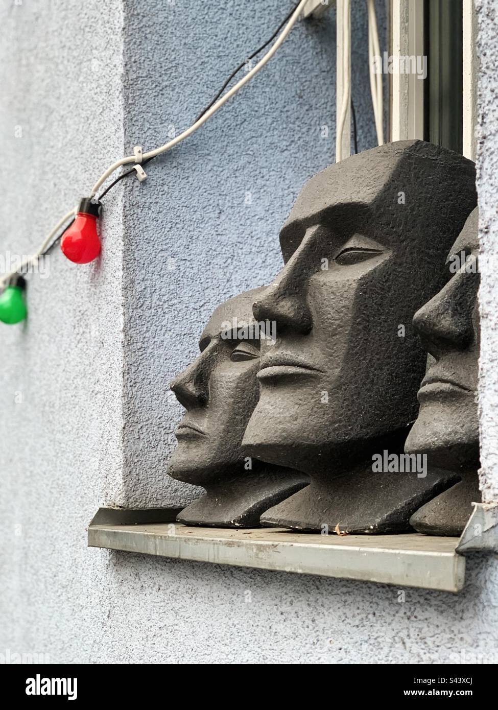 Modern brutal installation Stock Photo - Alamy