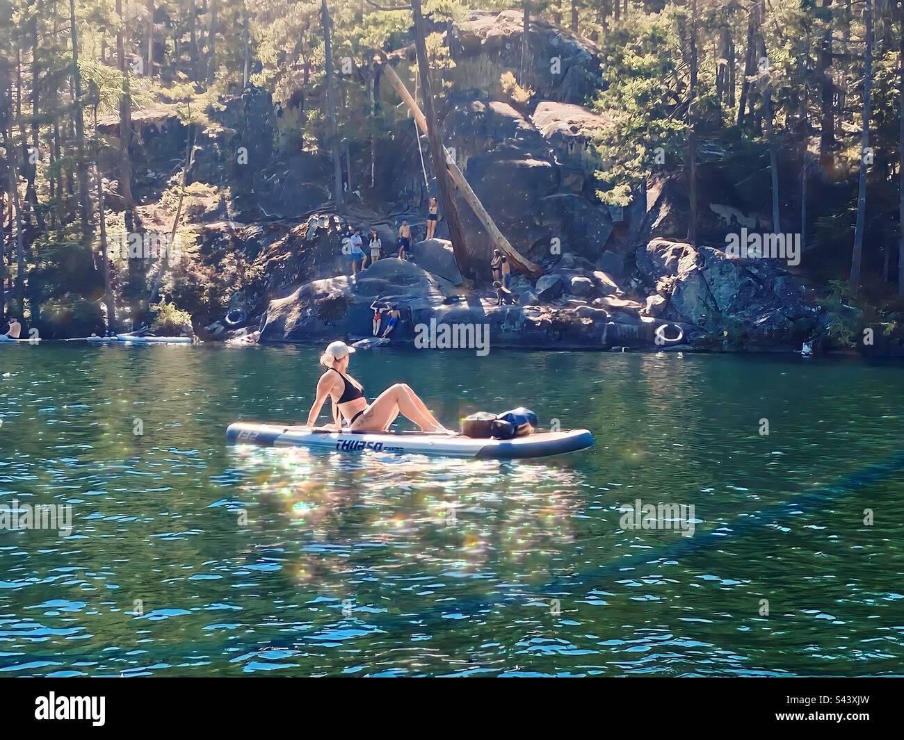 Magical Paddle Boarding and Swimming Spot at Brome Lake near Squamish ...