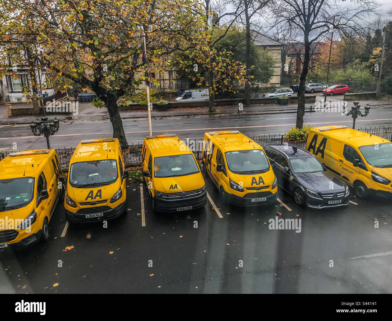 AA vans at a hotel conference Stock Photo - Alamy