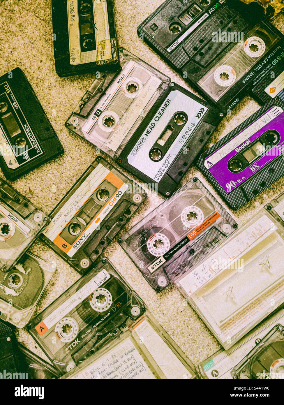 1980s cassette tapes Stock Photo - Alamy
