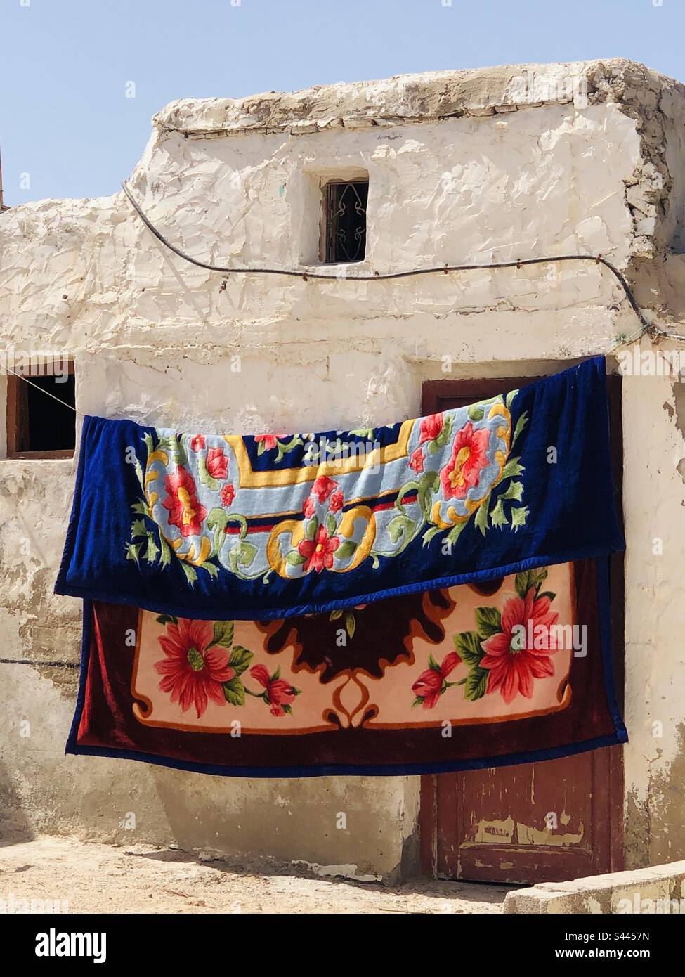 Drying blanket Imsouane Morocco Stock Photo - Alamy