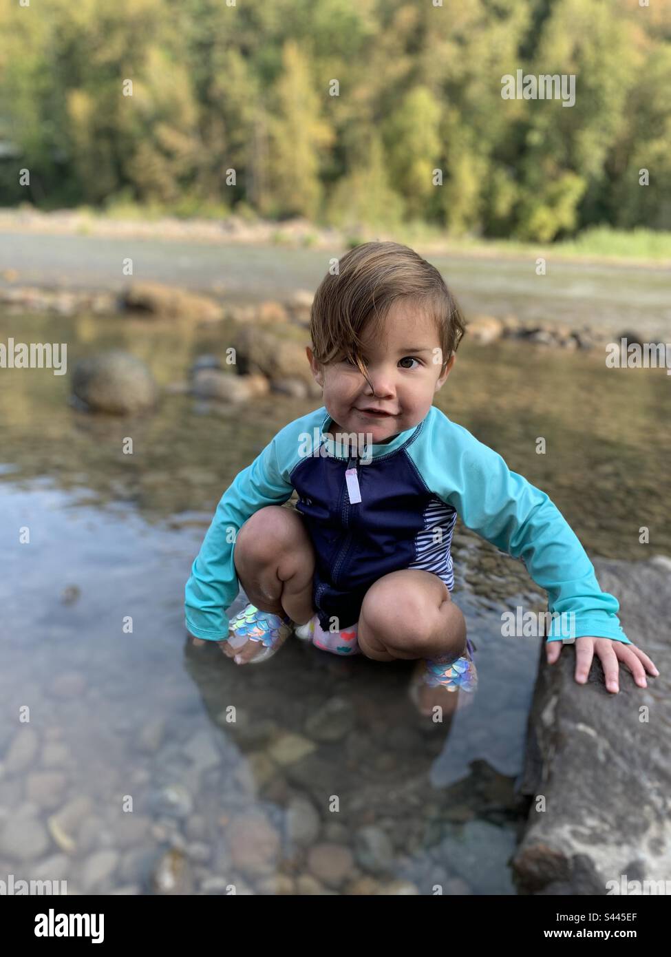 Girl toddler swimsuit hi-res stock photography and images - Alamy