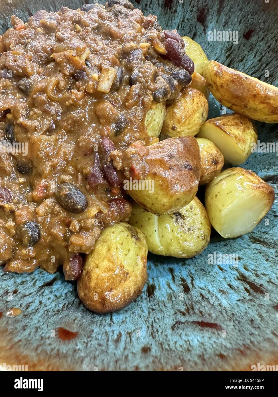 Chilli and Spuds Stock Photo - Alamy
