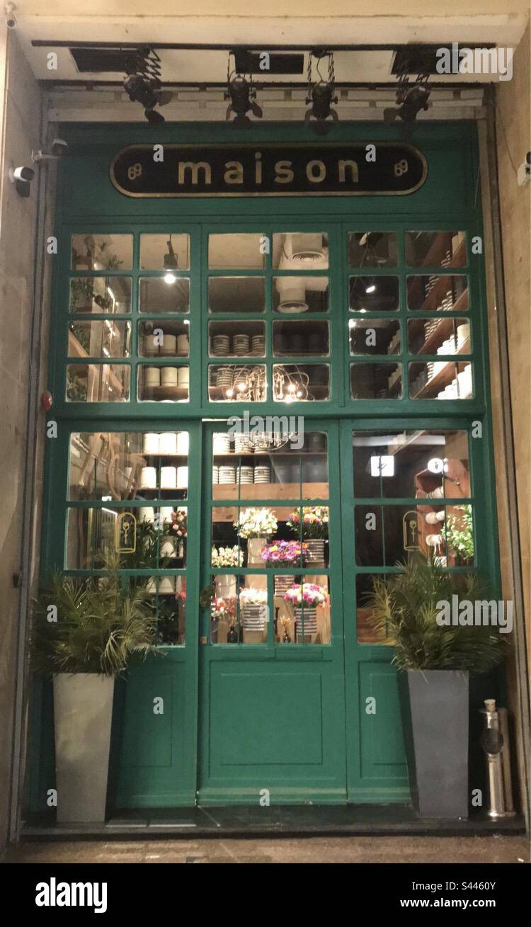 Aesthetic entrance to store Stock Photo - Alamy