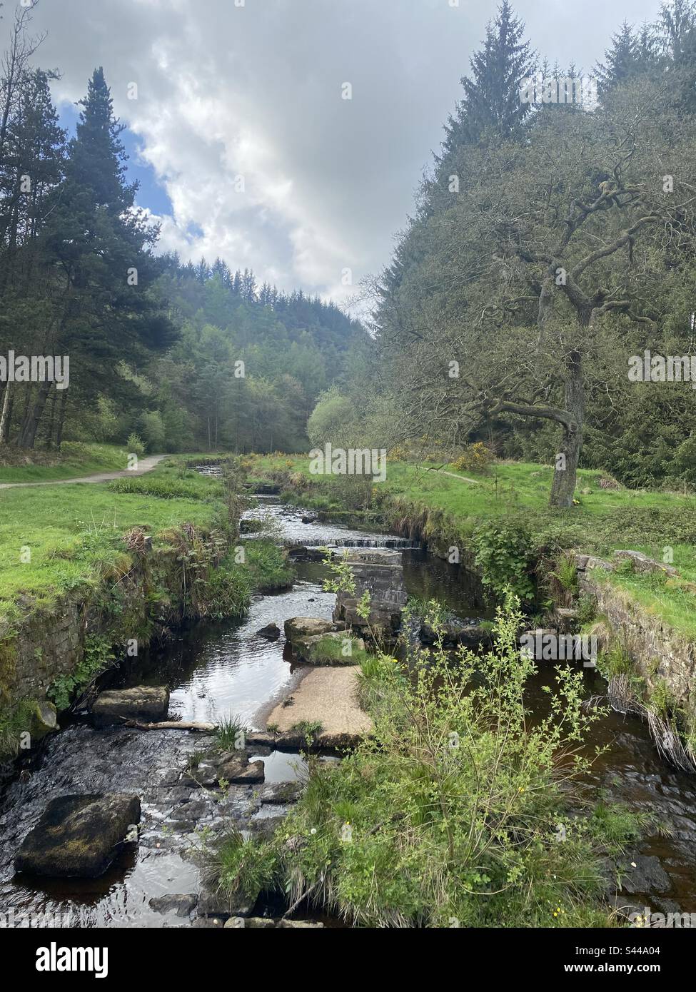 Views of the stream leading to Turton & Entwistle reservoir Stock Photo ...