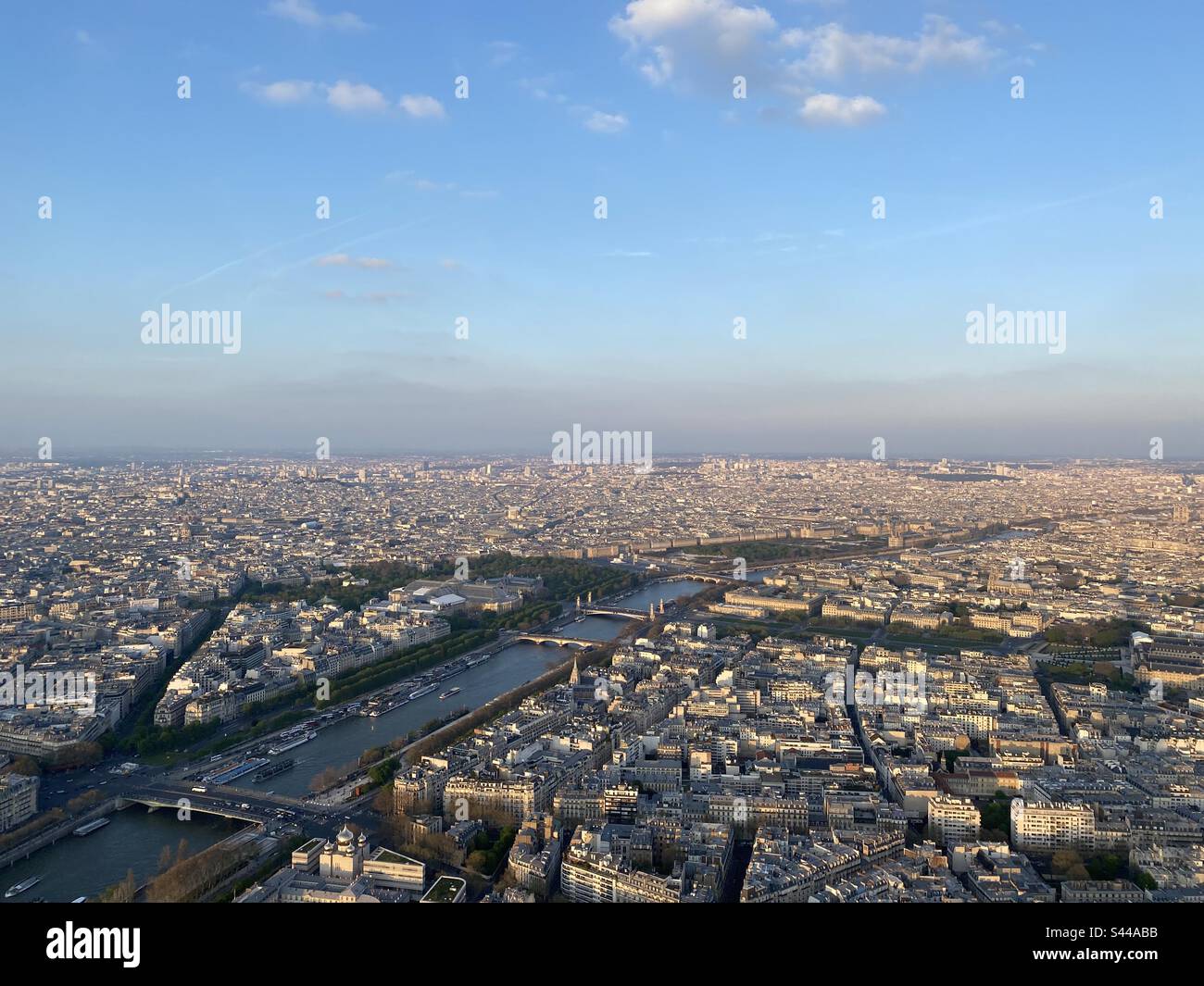 Paris from the sky Stock Photo - Alamy