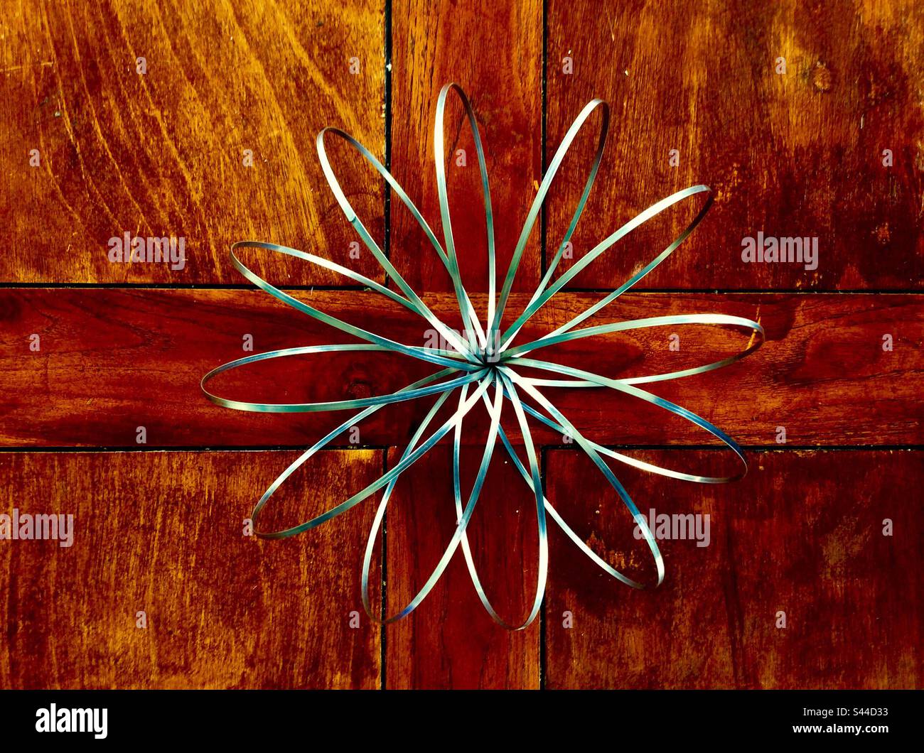 Spring on crossroads, geometry of forms, tabletop. Rich wood grain in ...