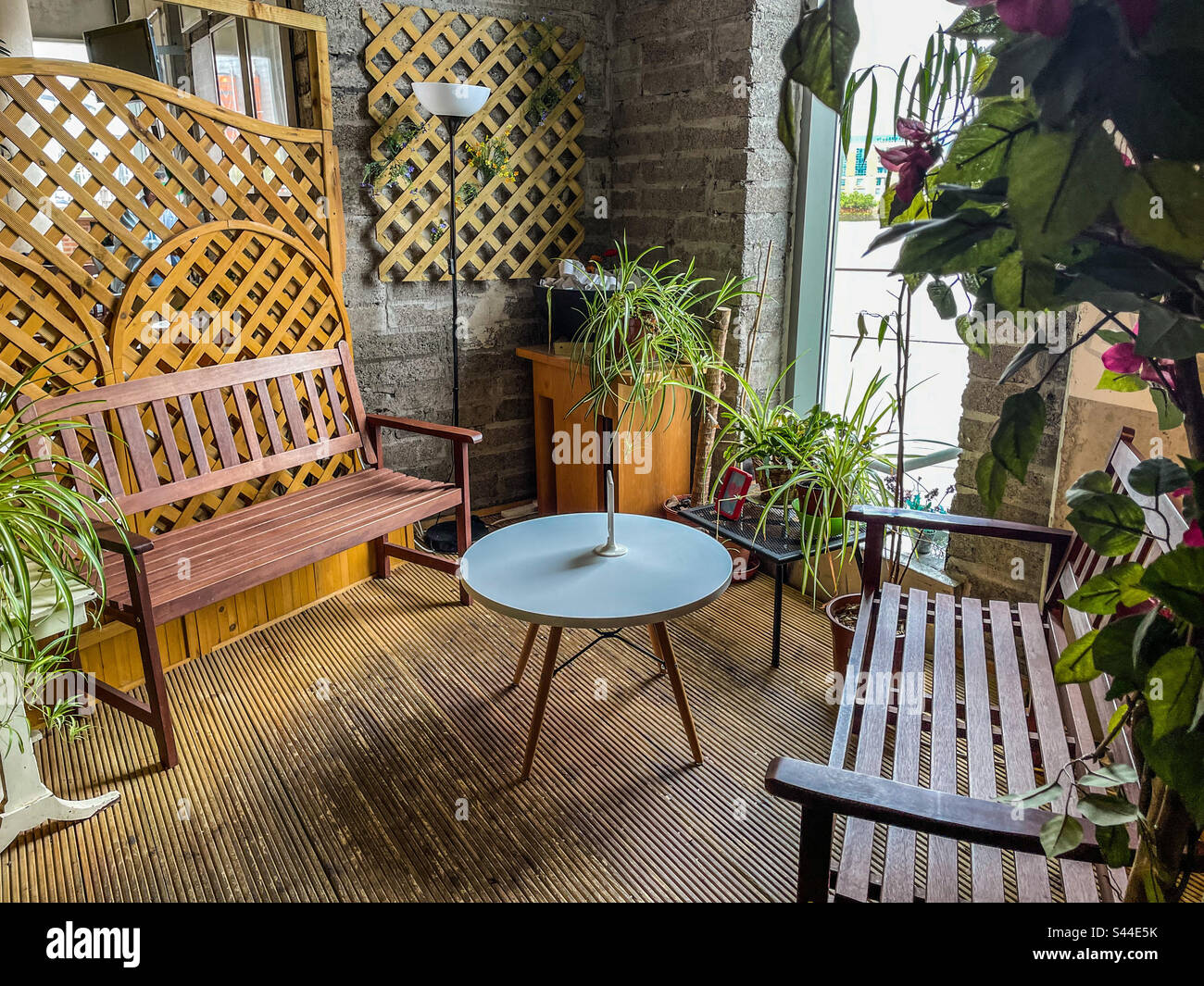 Quiet cafe corner Stock Photo - Alamy