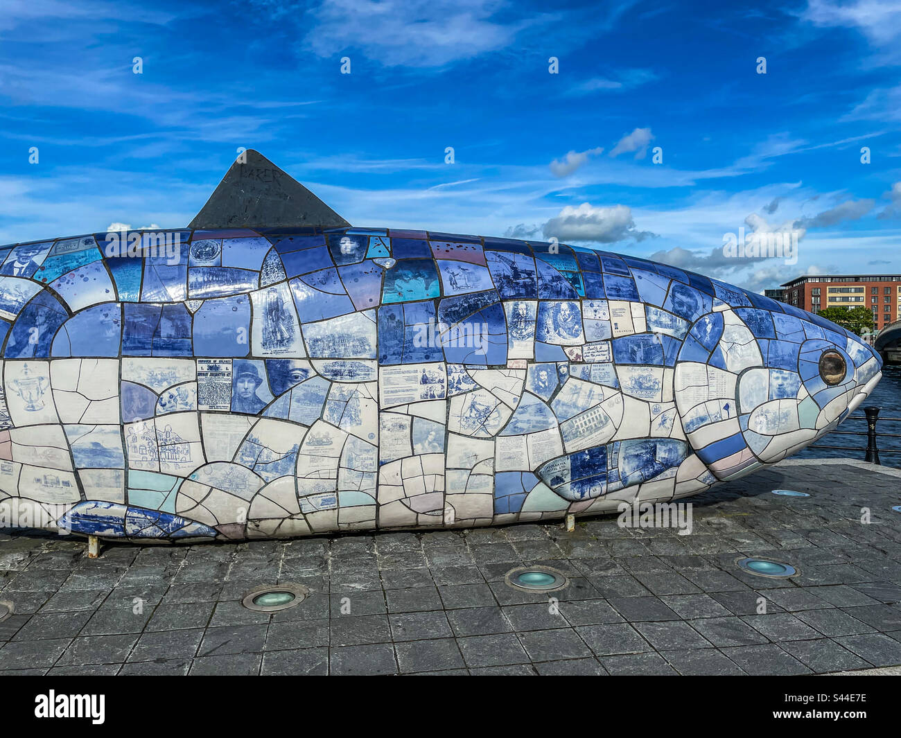 The big fish, Belfast Stock Photo - Alamy