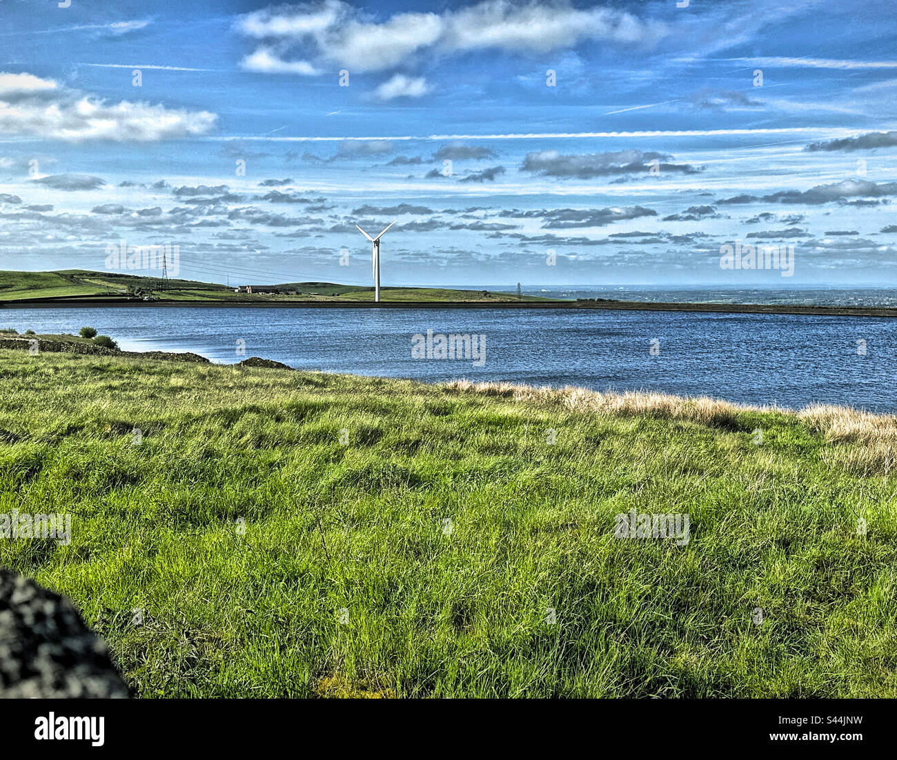 Wind Power on the Hills Stock Photo - Alamy