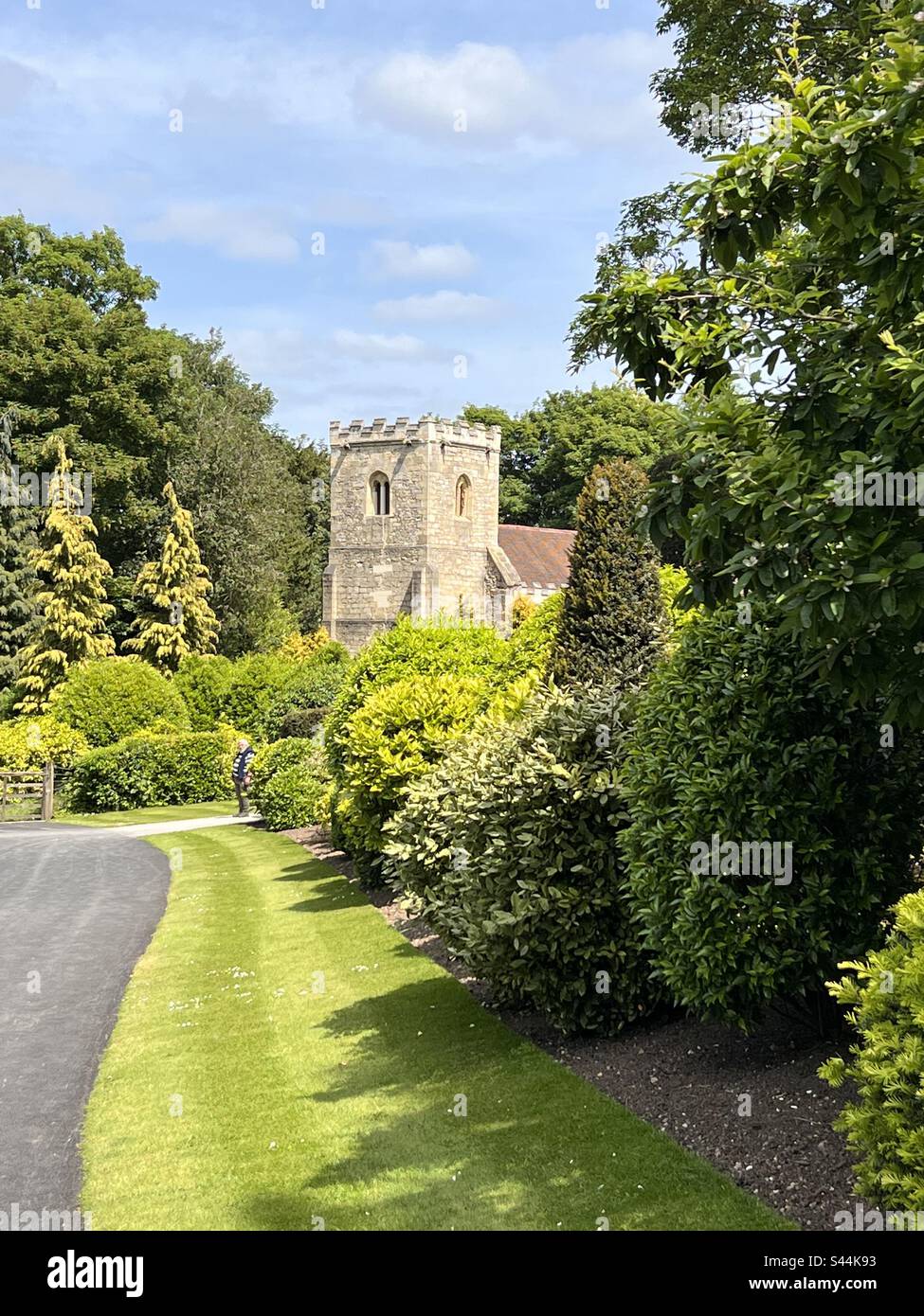 Brodsworth church and stunning gardens on a spring day Stock Photo - Alamy