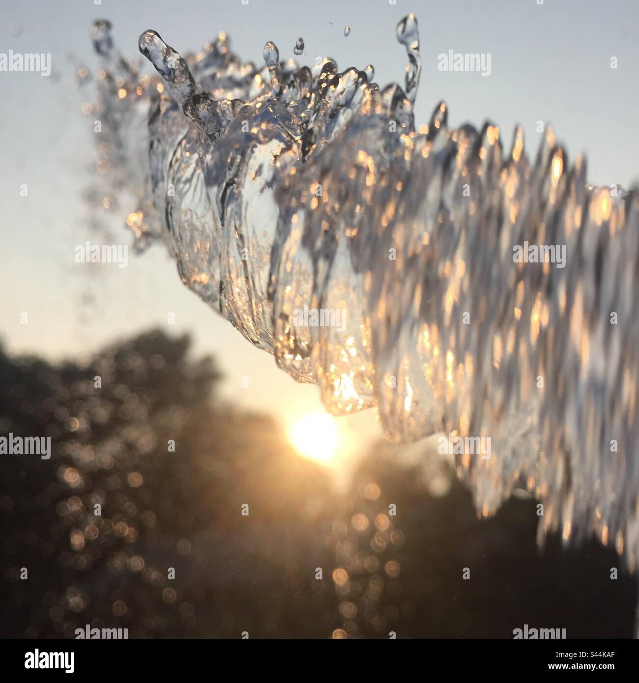 Sun under water Stock Photo - Alamy